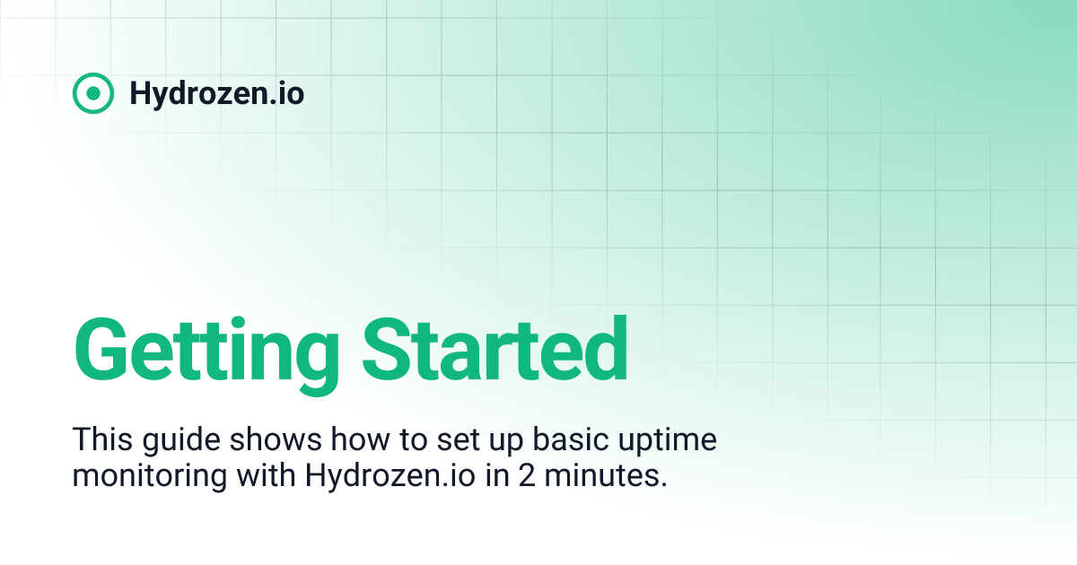 Getting Started | Hydrozen.io